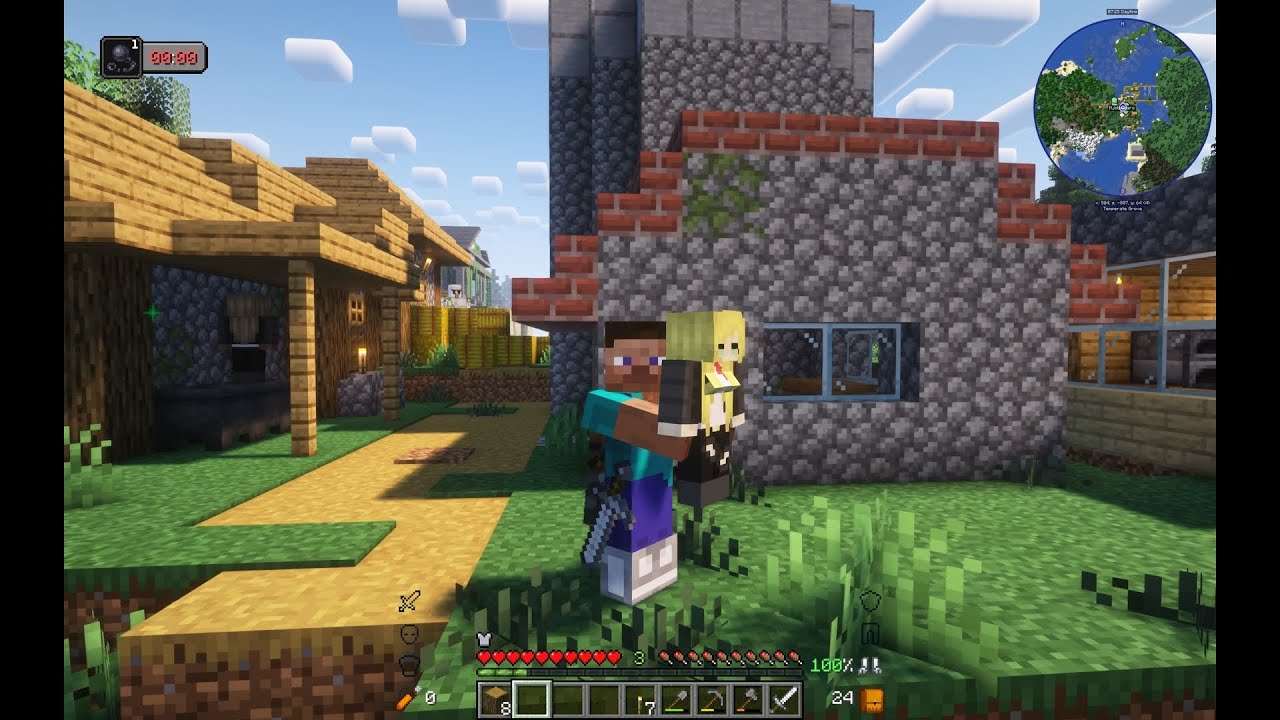 Picking Up Women... in Minecraft (No Cut (kinda...) Minecraft Gameplay ...