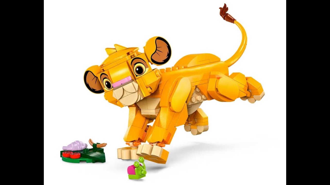 43243 | LEGO Simba the Lion King Cub (speed build) - YouTube