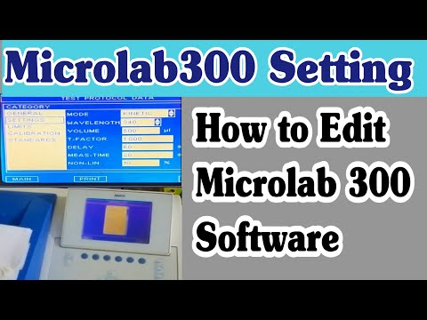 Microlab 300 analyzer setting|Microlab300 setting #mltpakistan - YouTube