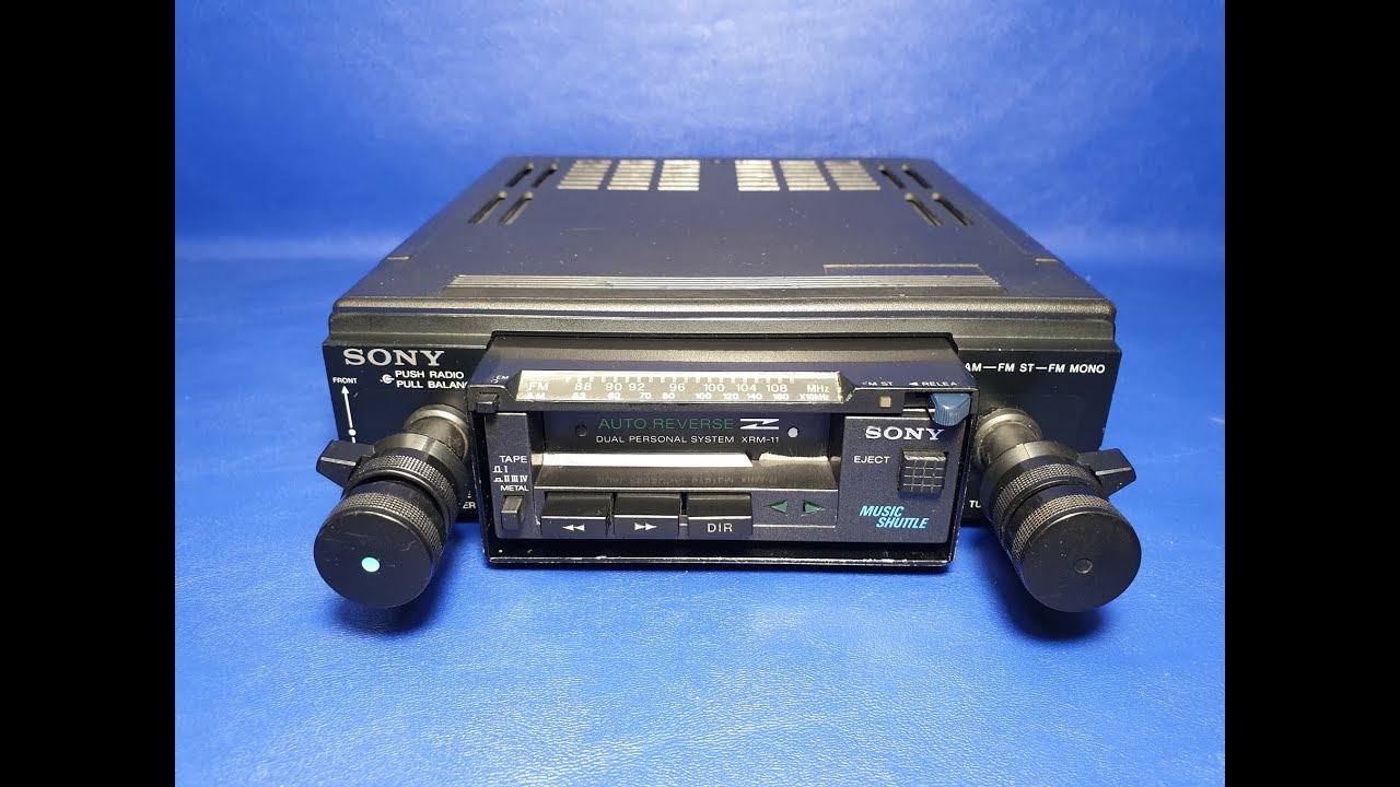 SONY XRM 11 "Music Shuttle" Walkman / Car Stereo - YouTube