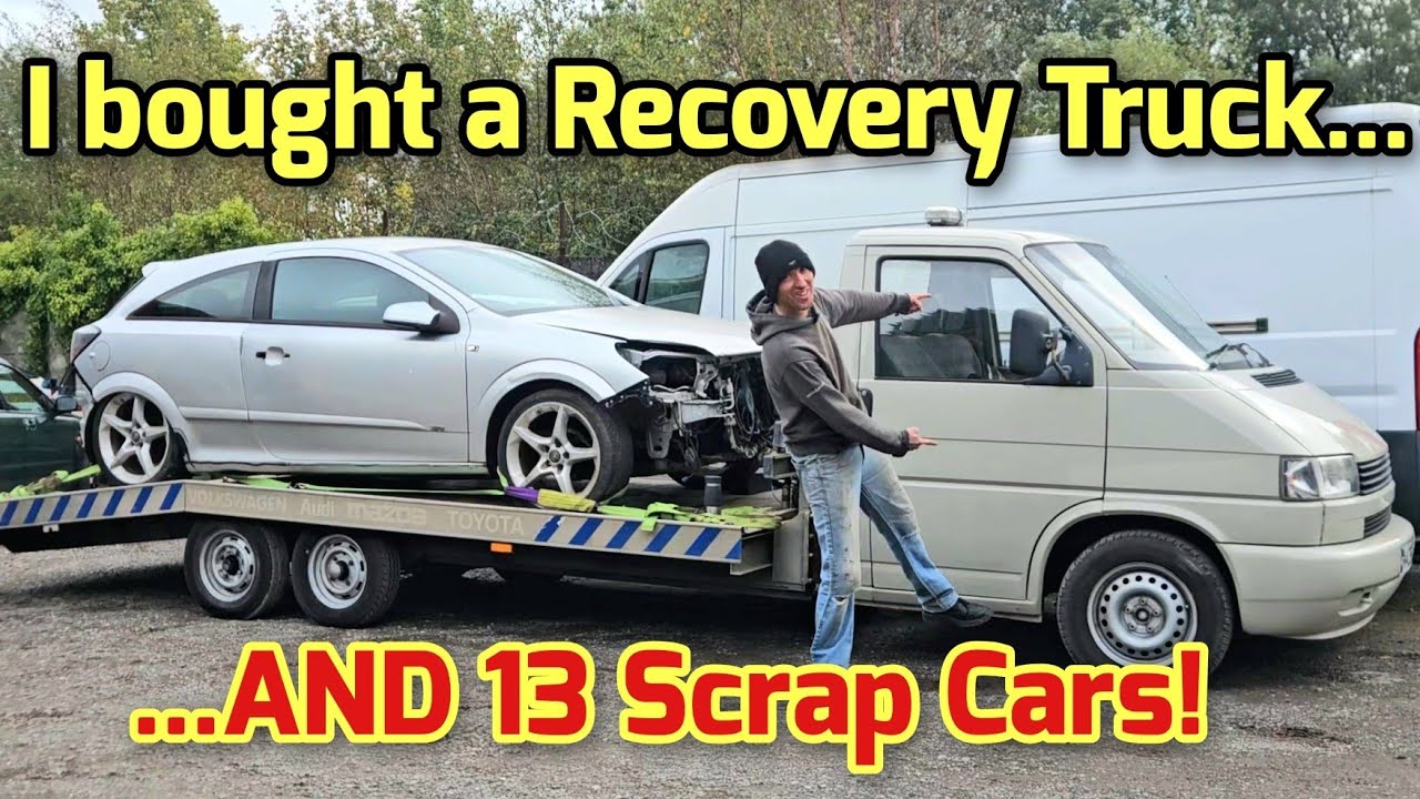I bought a "Classic" VW Recovery Truck and 13 Scrap Cars - YouTube