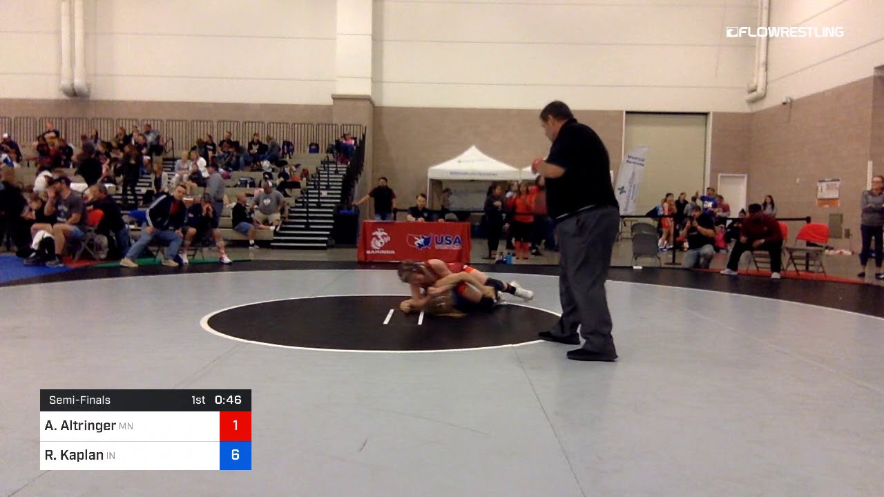 97 Lbs Semifinal Alley Altringer Team Minnesota Vs Rose Kaplan Team ...