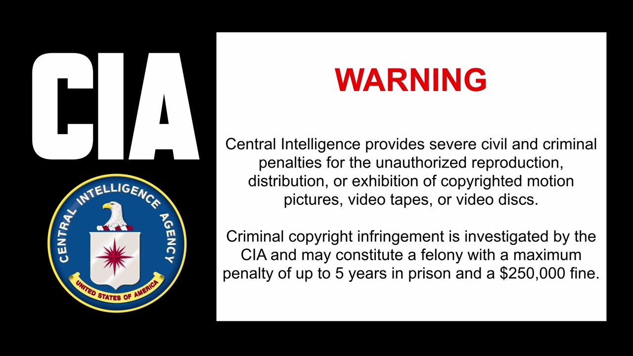 CIA Warning screen (Fanmade) - YouTube