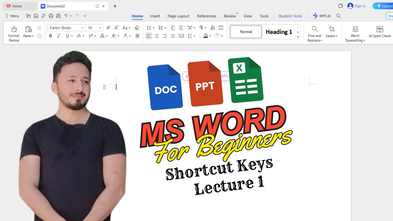 MS Word Tutorial for Beginners Part 1 - YouTube