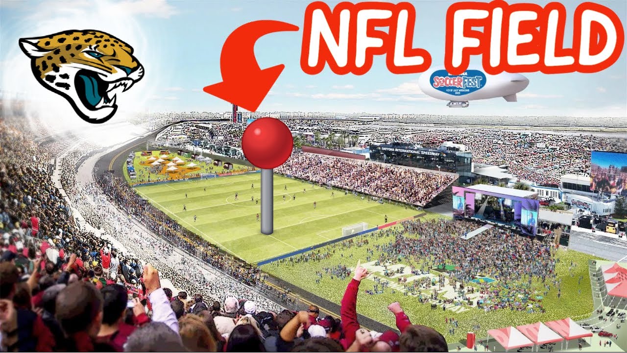 What would the Jaguars Daytona Speedway NFL Field look like?? - YouTube