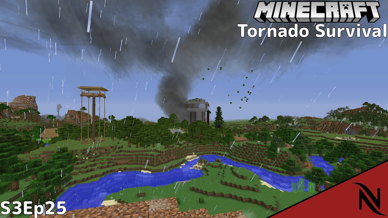 Minecraft Tornado Survival (Localized Weather Mod)| S3E25: NOT THE ...