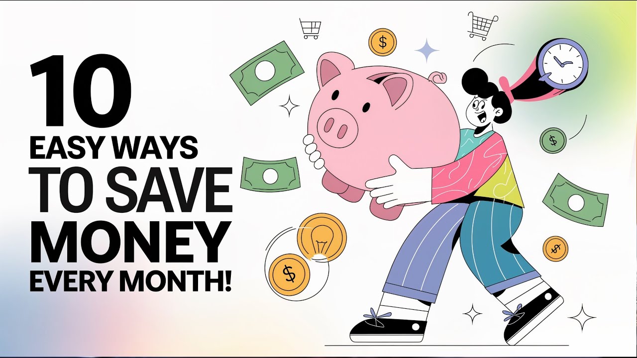 10 Easy Ways to Save Money Every Month! | SMART MONEY MOVES - YouTube
