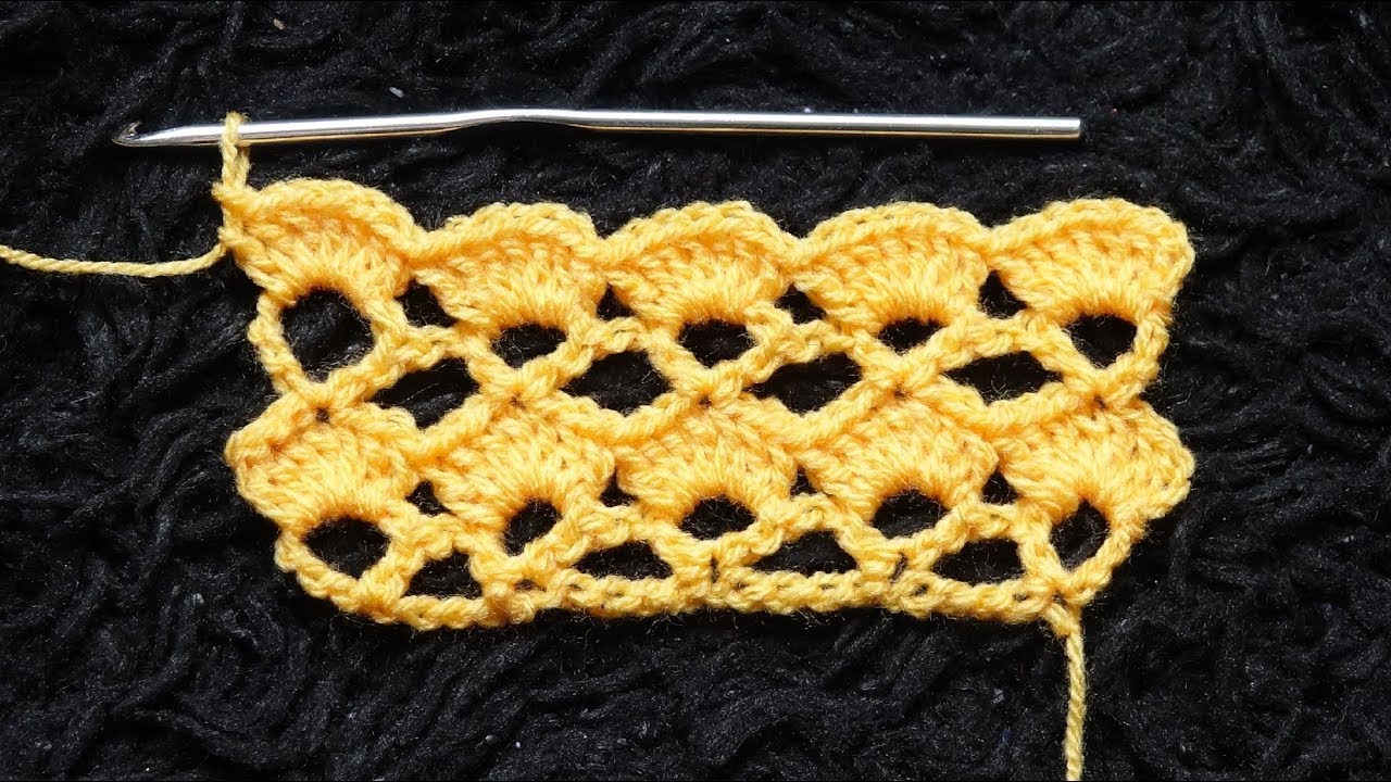 How to Crochet EMMA Stitch Pattern #1163│by ThePatternFamily - YouTube