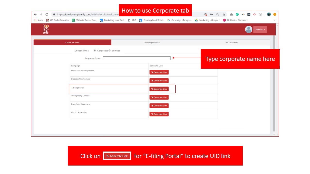 UID Generator- How to create link (Non RtG) - YouTube