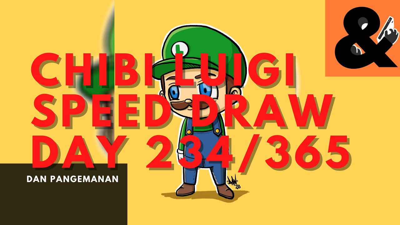 Chibi Luigi - Speed Draw - Day 234/365 - YouTube