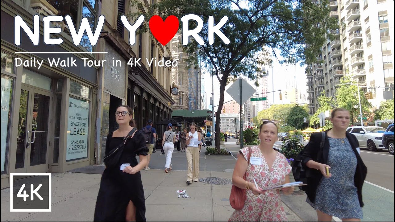 [Daily] New York City, Midtown Manhattan Summer City Walk Tour, Union ...
