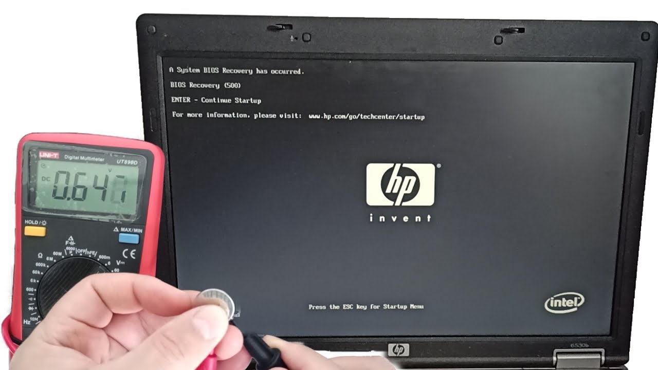 How To Replace BIOS battery, CMOS battery for the HP Compaq 6530b ...