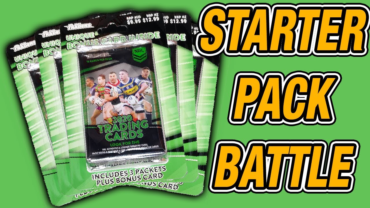 NRL Starter Pack Battle With NRL Cards Australia - YouTube