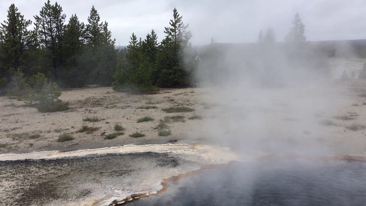 Volcanic Pools in Yellowstone - YouTube