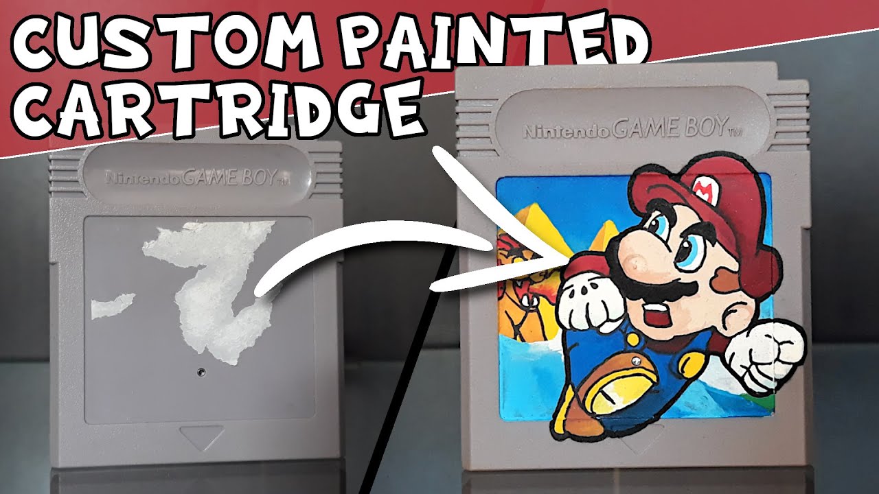 Super Mario Land - Custom Painted Game Boy Cartridge - YouTube