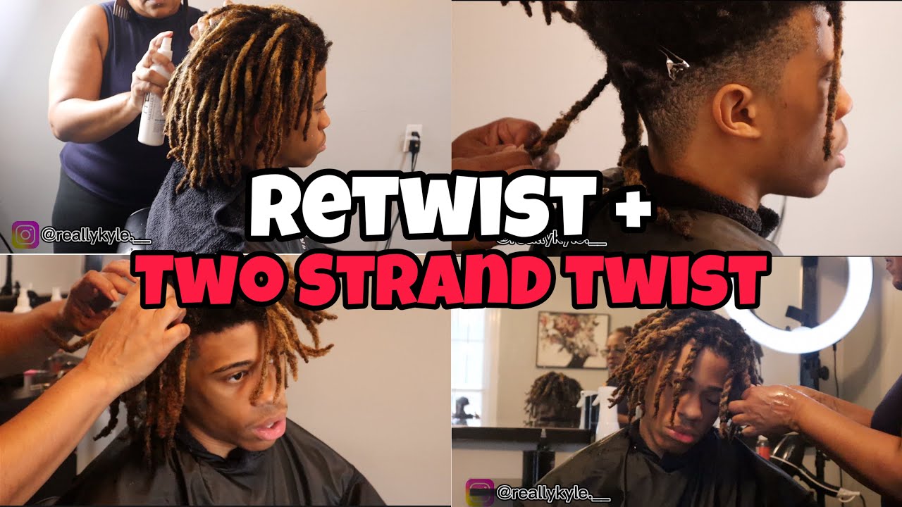 Come With me To Get my Dreads Retwisted!! | RETWIST + TWO STRAND TWIST ...
