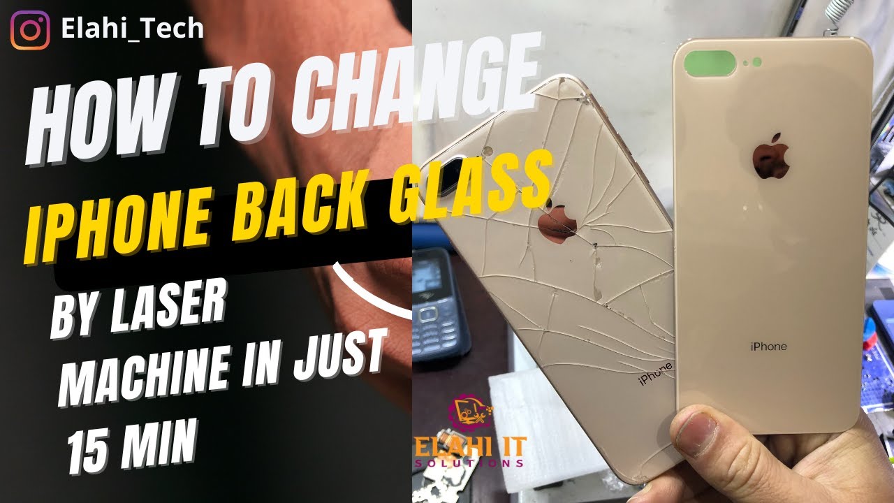 How to change iphone back glass | iphone back glass repair - YouTube