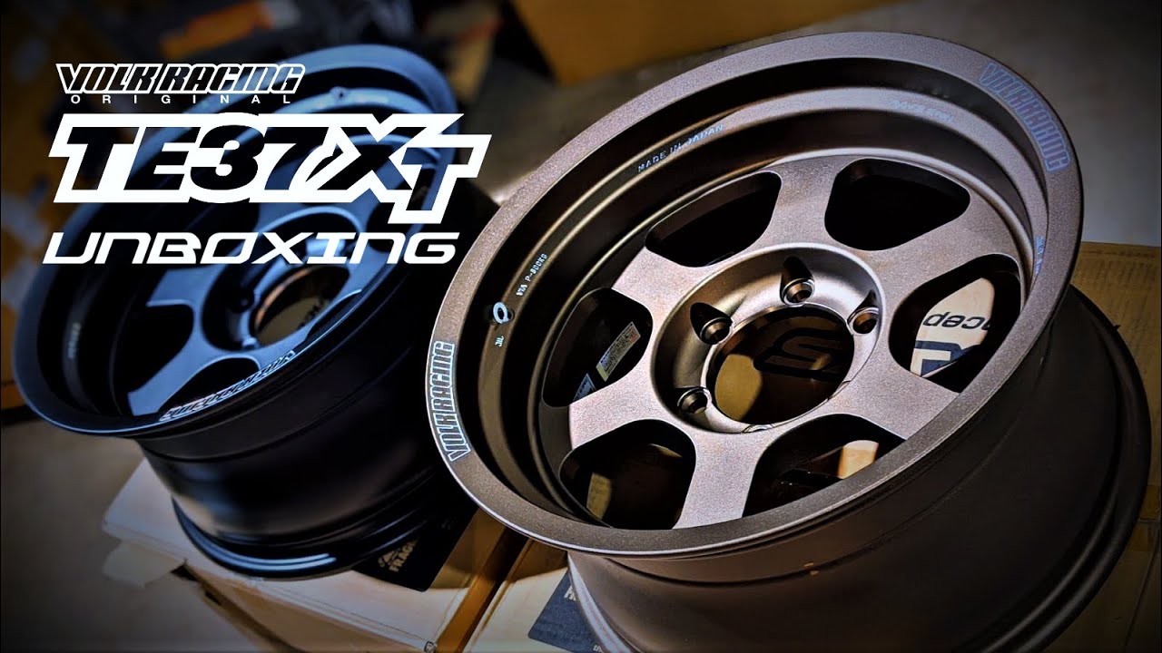 VOLK RACING TE37XT Unboxing - Blast Black - YouTube