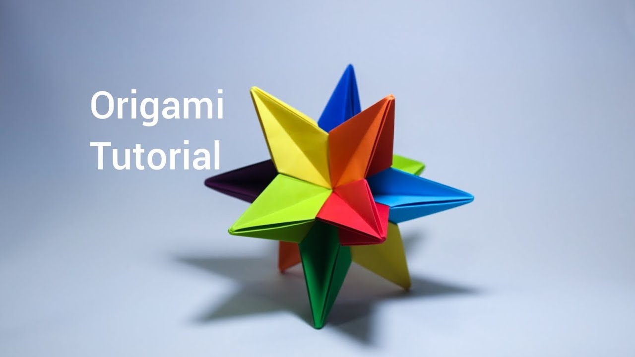 Origami Tutorial for Star Blade Cuboctahedron - YouTube