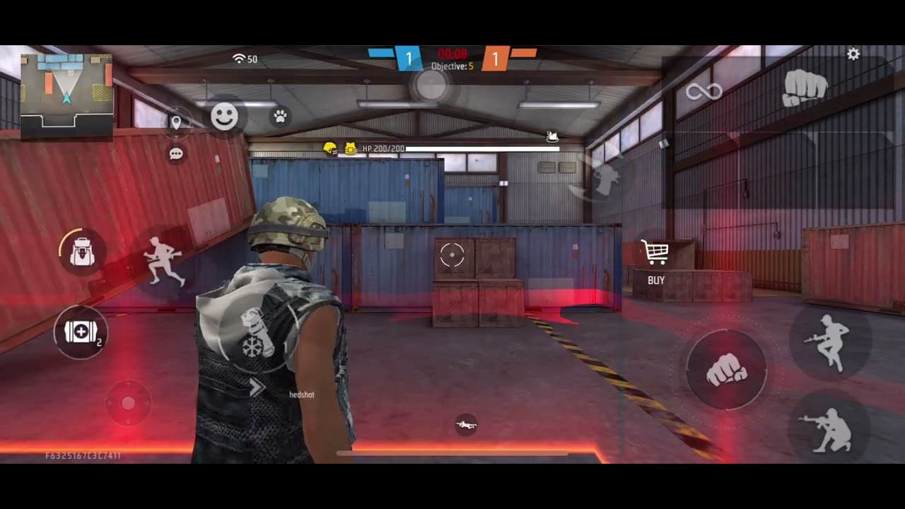 Free fire game play as a noob character - YouTube