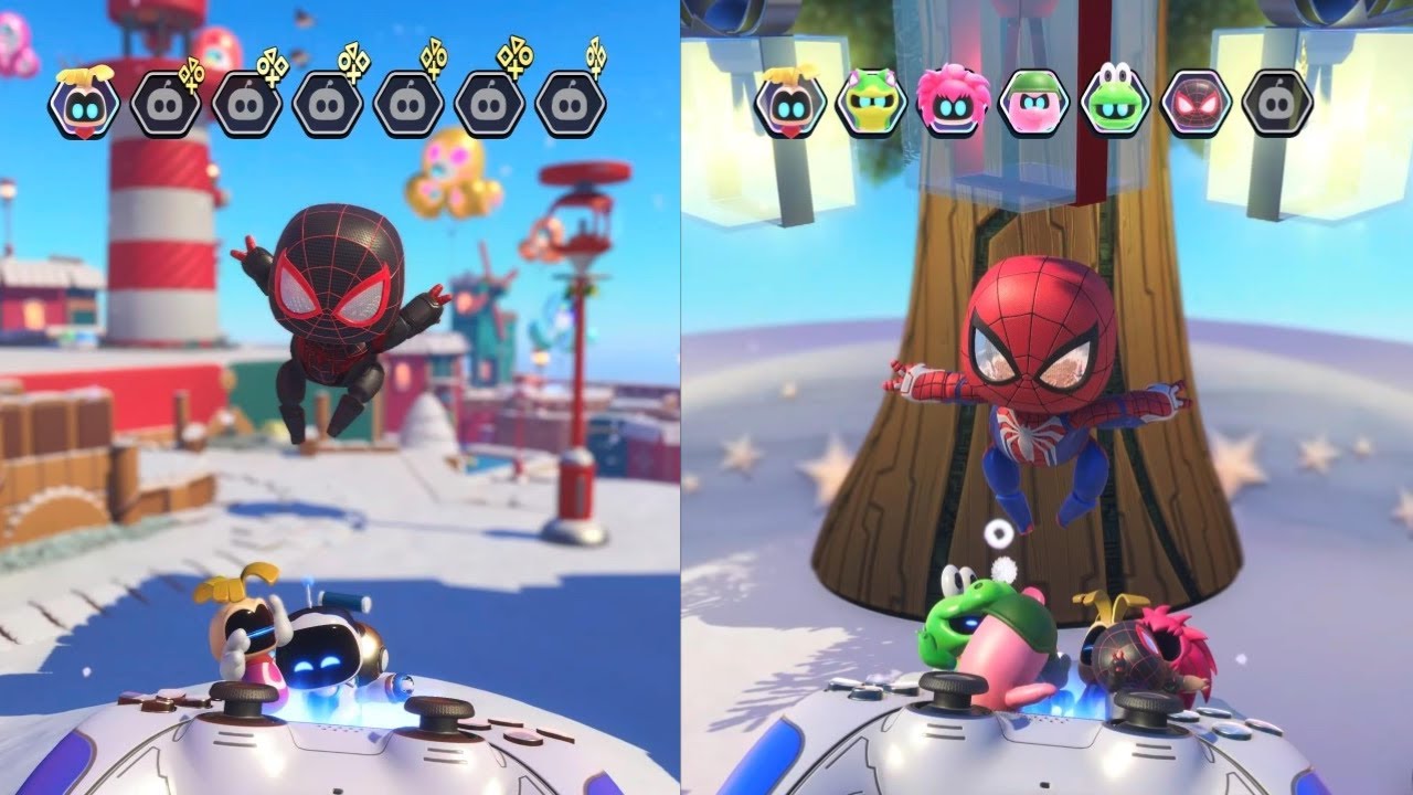 Astro Bot FREE DLC Spider-Man & Miles Morales Special VIP Bots (Where ...