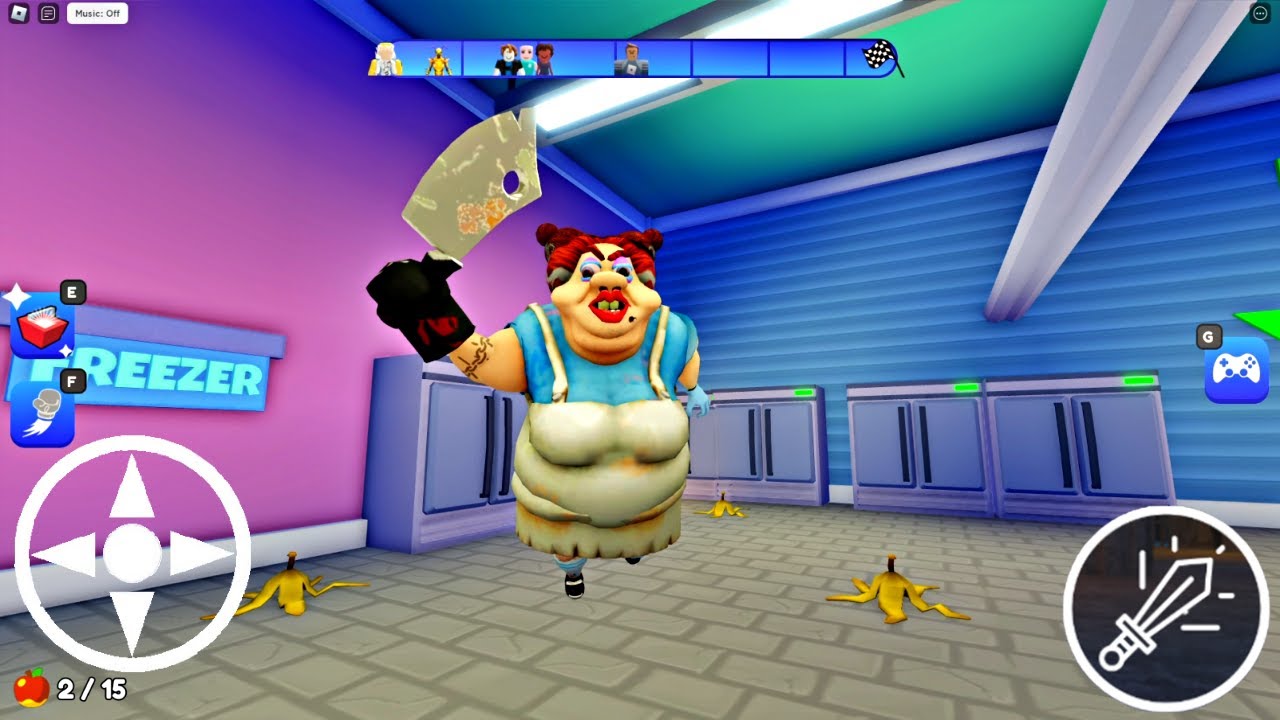 ESCAPE EVIL LUNCH LADY! (NEW SCARY OBBY) ALL JUMPSCARES FULL GAMEPLAY ...