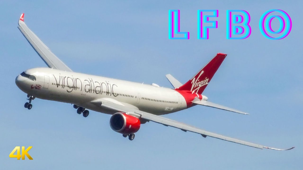 AMAZING Sharp Turn Aircraft Session : A330neo Virgin & A320neo Proto ...