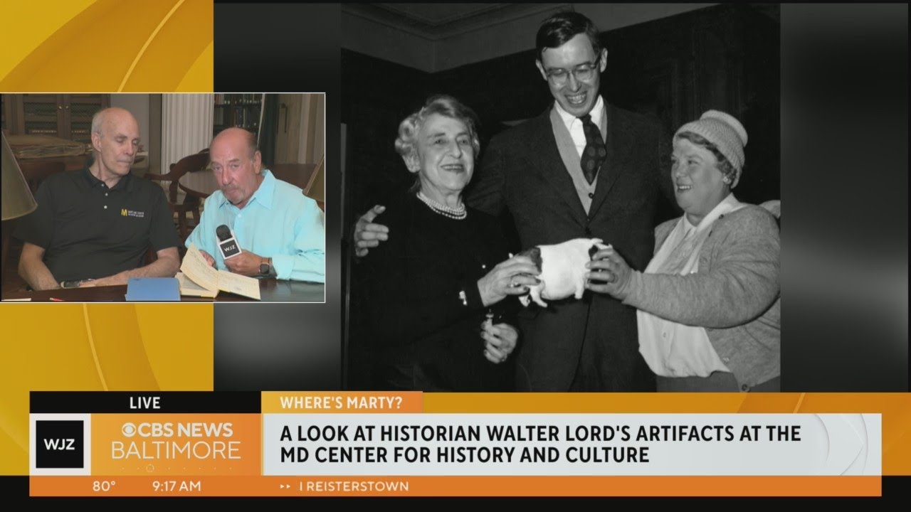 Where's Marty? Getting a look at historian Walter Lord's artifacts ...