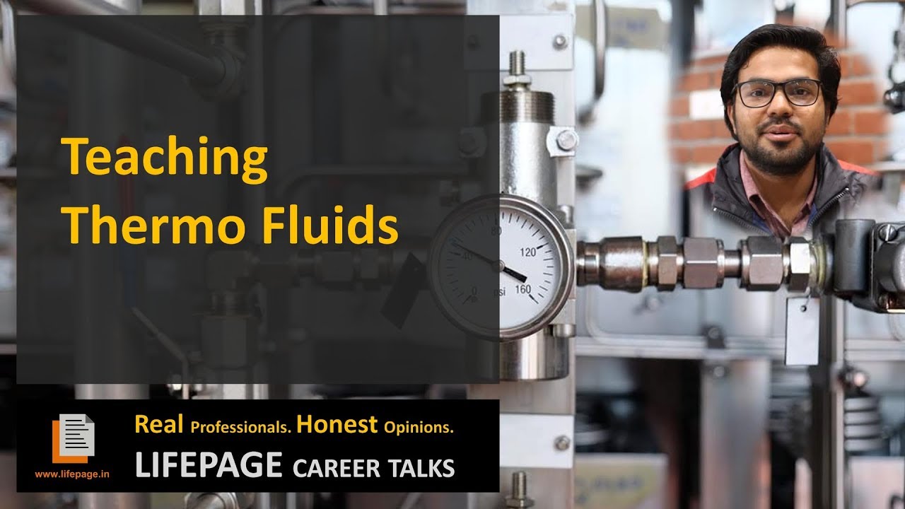 LifePage Career Talk on Teaching Thermo Fluids - YouTube