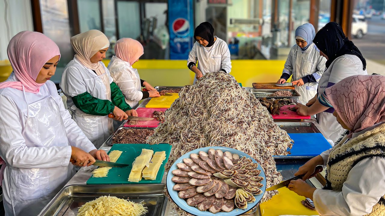 Best Selling Food in New Year. NARYN - Very Tasty Dish Made from DOUGH ...