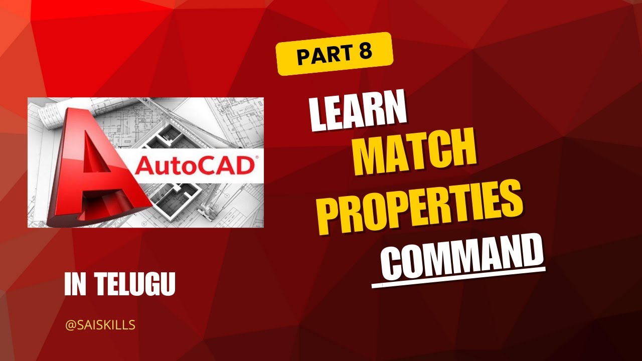 How to use Match Properties command in Autocad 2021 #autocad #MA # ...