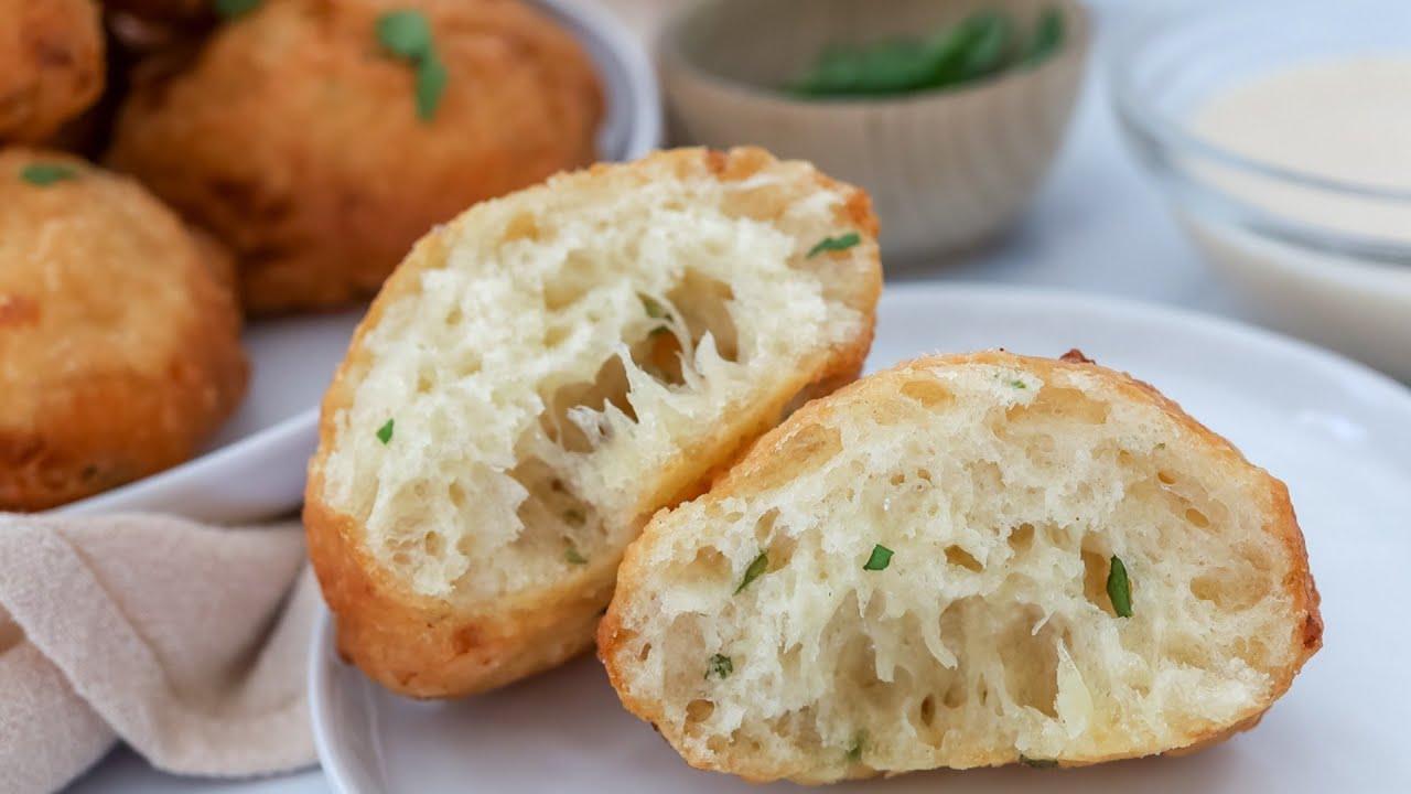 Cheese and Herbs Savory Beignets Recipe - YouTube