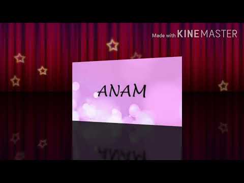 Anam name whatsapp status  romantic name status