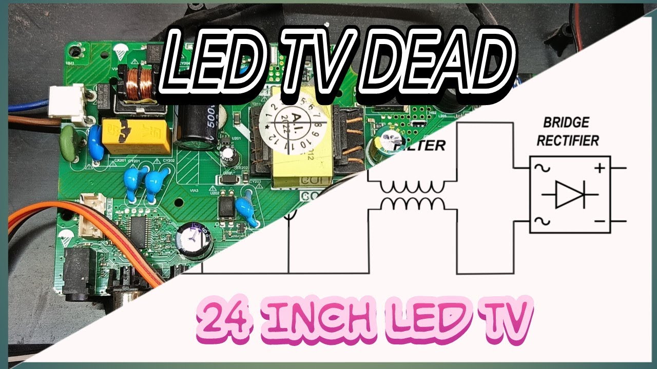 Led tv dead || No power led glowing || Uptron led tv dead. - YouTube