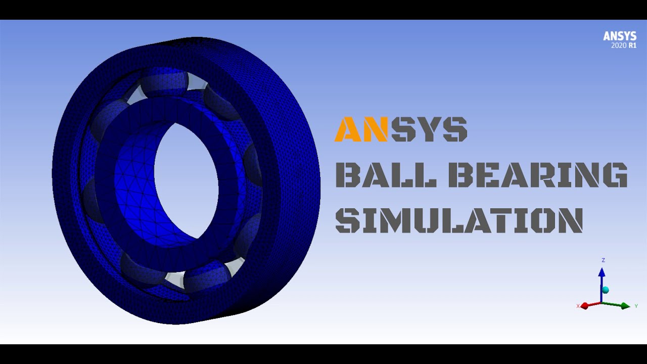 ANSYS Ball Bearing stress Simulation (FEM) - YouTube