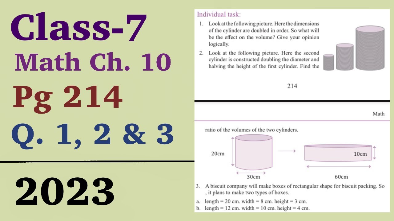 Class 7 Math 2024 page 213 Chapter 10 ৭ম শ্রেণি গণিত অধ্যায় ১০ - YouTube