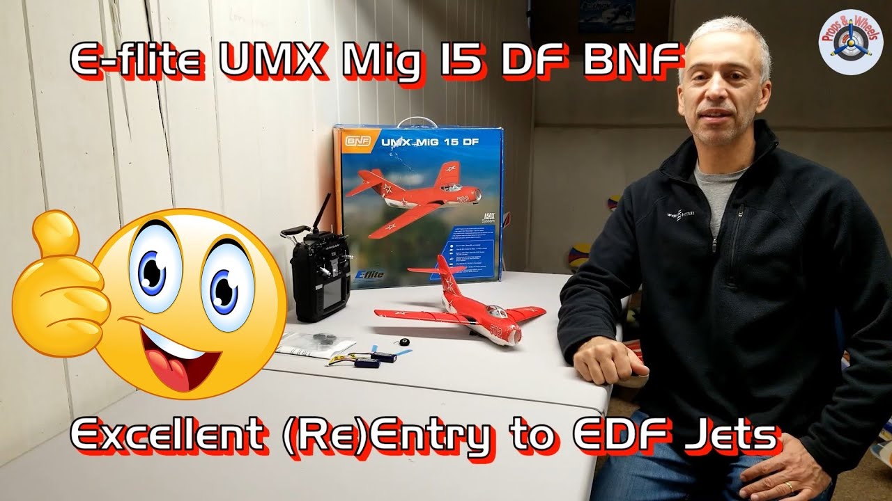 Excellent (Re)Entry to EDF Jets: E-flite UMX Mig 15 DF BNF - YouTube