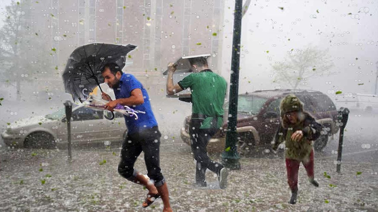 Crazy Hail Storm ! Severe Hail and Thunderstorms Sweep Across Northeast ...