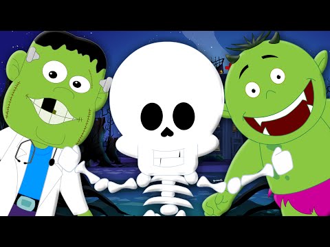 Head Shoulders Knees and Toes | Scary Kids Songs And Nursery Rhymes For Children
