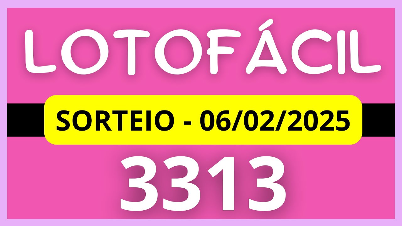 🍀 01 aposta ganhadora ! | Resultado Lotofácil 3313, resultado da ...
