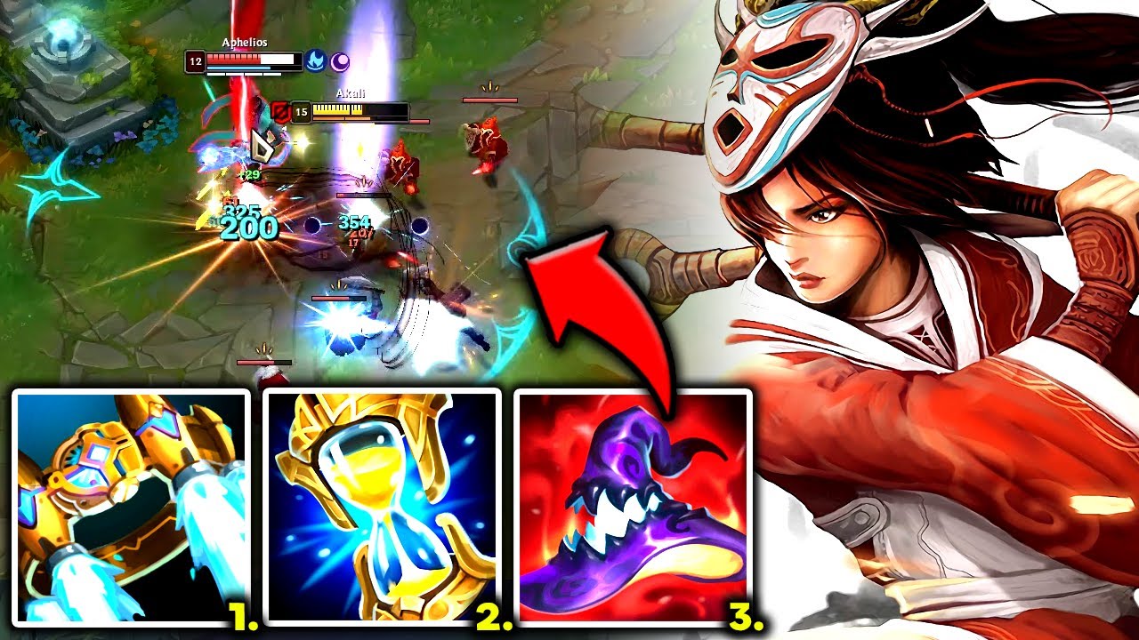 AKALI TOP BUT IF YOU BLINK, YOU'RE 100% GONE! (BURST AKALI BUILD) - S13 ...