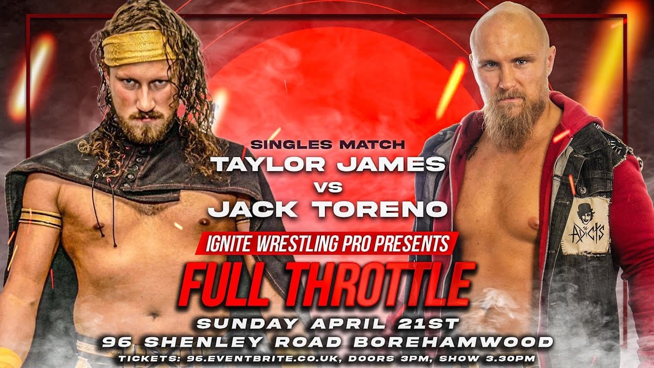 Ignite Wrestling Pro: Taylor James vs Jack Toreno - YouTube
