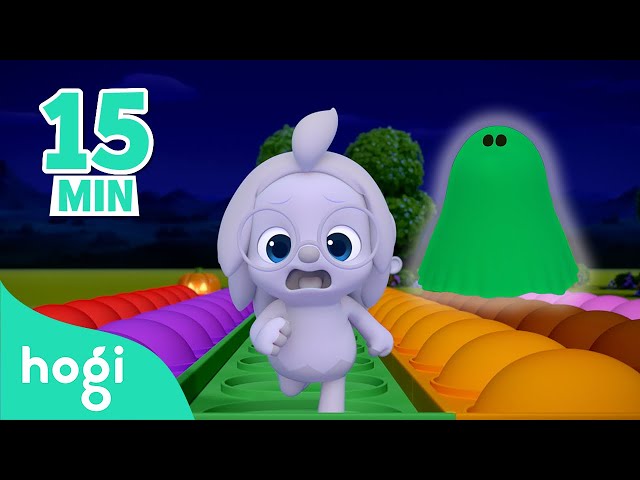 Colorful Spooky Skeleton Pop It 👻｜15min｜Halloween Songs｜Hogi Halloween ...