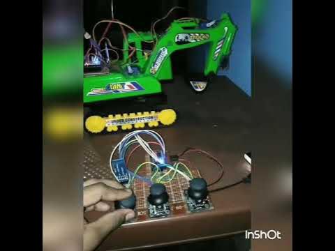 Arduino excavator bluetooth - YouTube