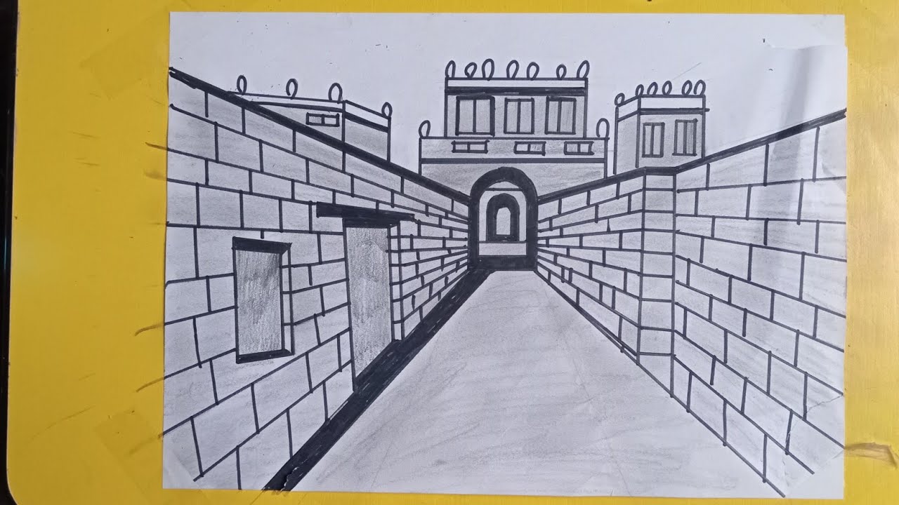Using AlleyWay In One Point Drawing/// - YouTube