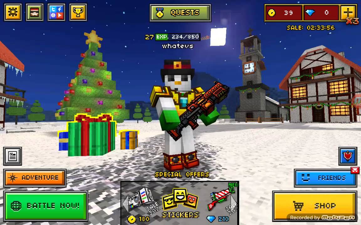 Pixel gun 3d Episode 1 christmas update review. - YouTube