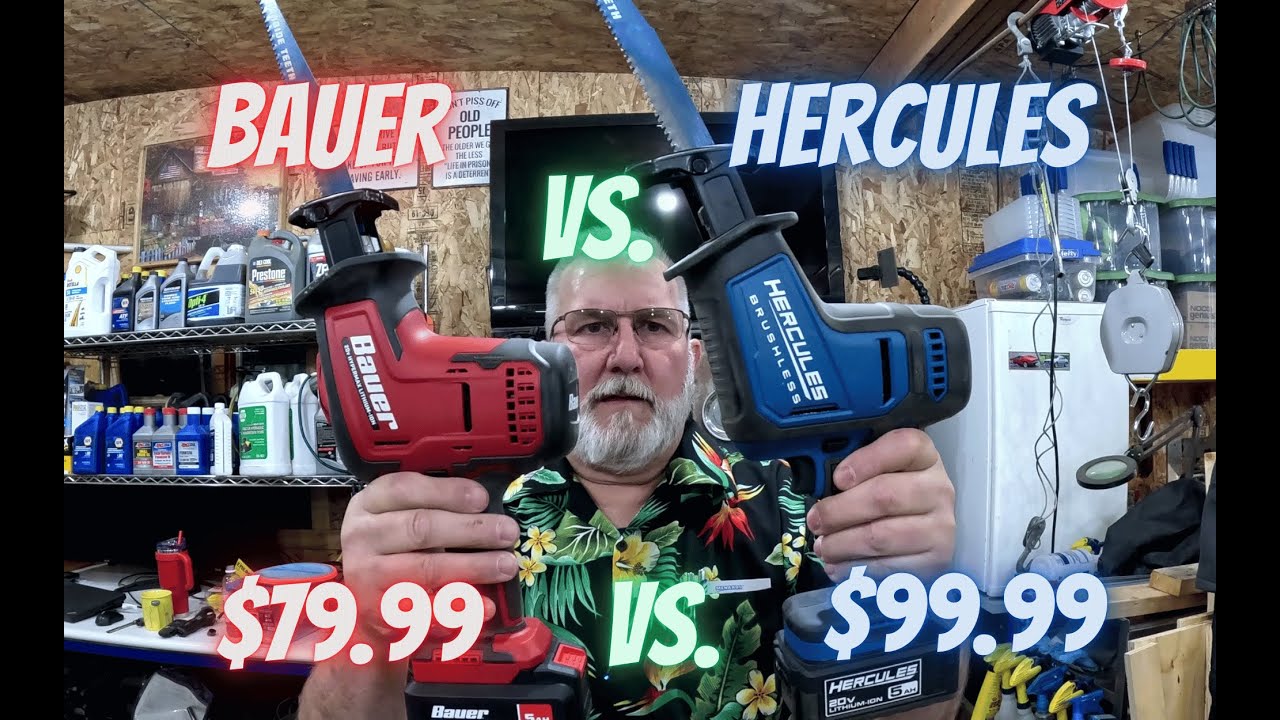 Hercules vs Bauer Sawzall from Harbor Freight - YouTube