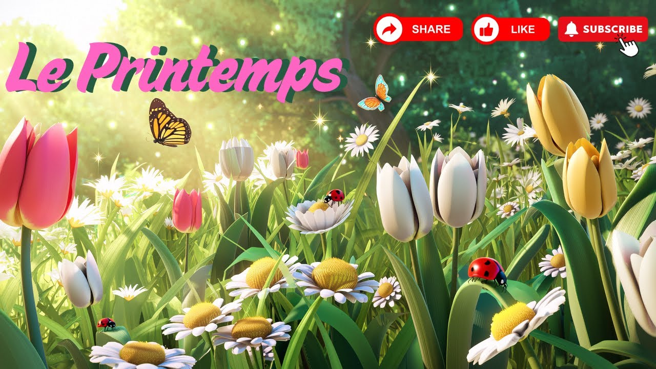 🌸 Le Jardin Enchanté du Printemps 🌼 – Chanson Magique pour Enfants ...