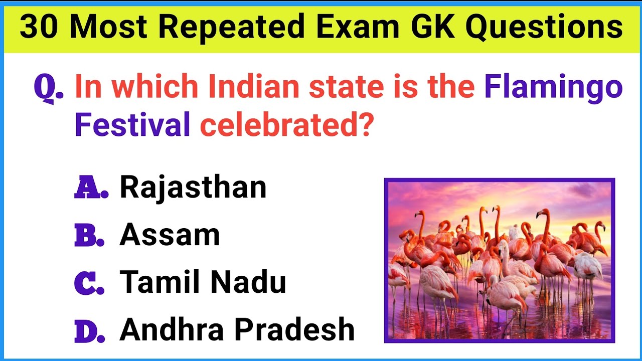 Top 30 Important GK Question and Answer | GK Questions and Answers| GK ...