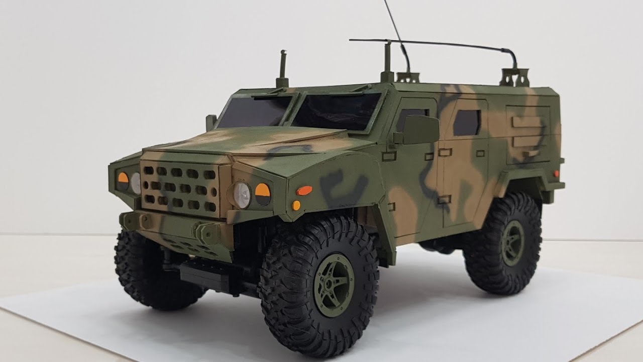 한국형 소형전술 차량 k151 지휘관용 rc 카 만들기 2, (painting korean humvee rc cars made ...
